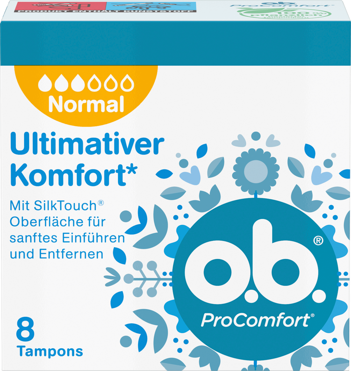 o.b. Tampons ProComfort Normal Reisegröße, 8 St dauerhaft günstig online kaufen | dm.de