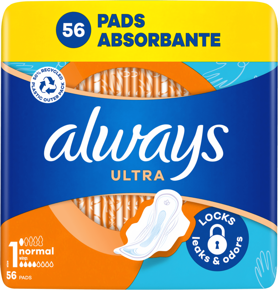 always Hygienické vložky Ultra normal, 56 ks | mojadm.sk