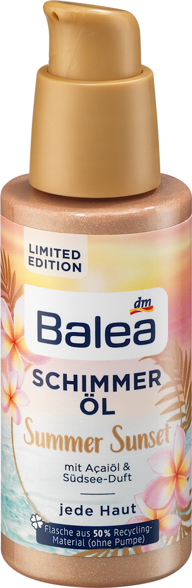 Balea Summer Sunset ulje za telo sa šljokicama, 75 ml | dm.rs