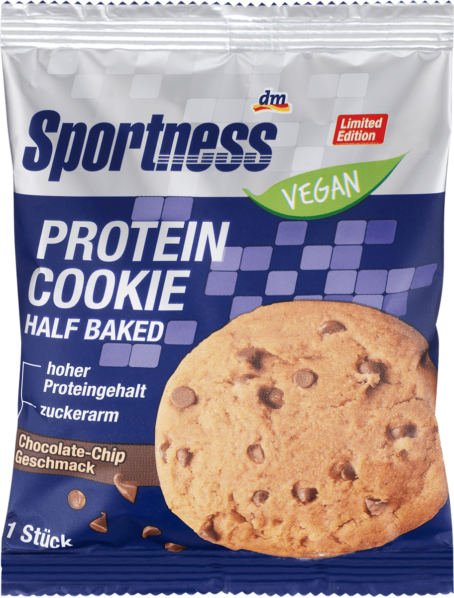 Sportness proteinové cookie s příchutí čokoládových křupinek, 75 g | dm.cz