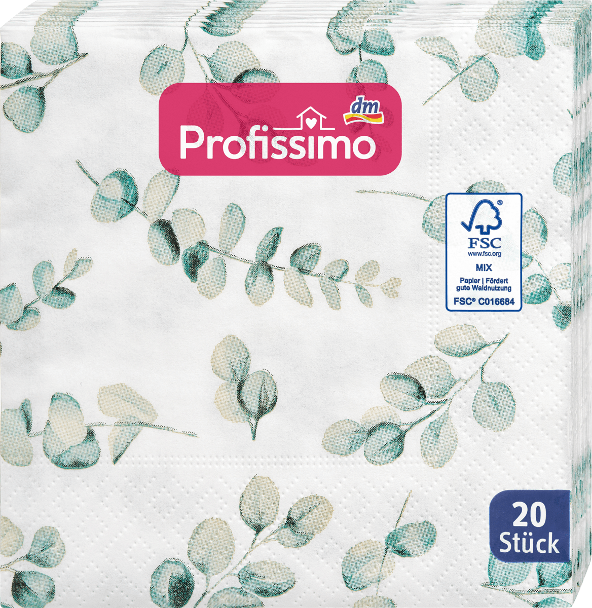 Profissimo Salvete 3-slojne list eukaliptusa, 20 kom | dm.rs