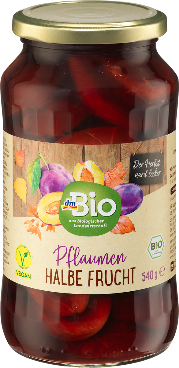 dmBio Pflaumen Halbe Frucht, 540 g | dm.at