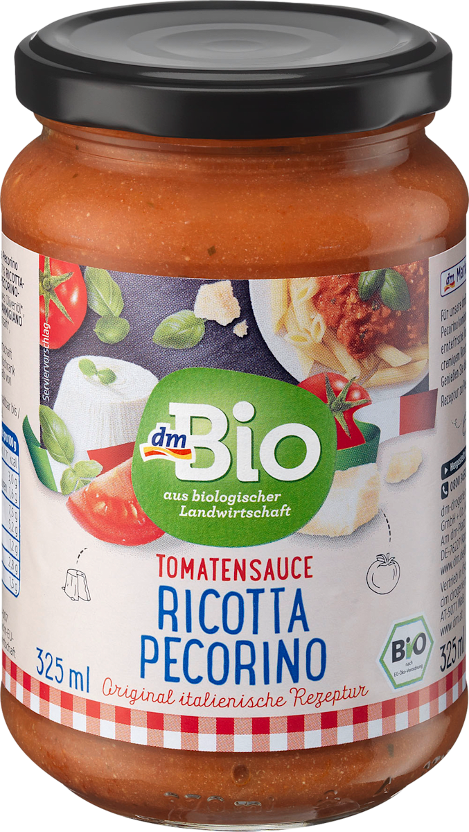 dmBio Umak od rajčice ricotta/pecorino, 325 ml | dm.hr