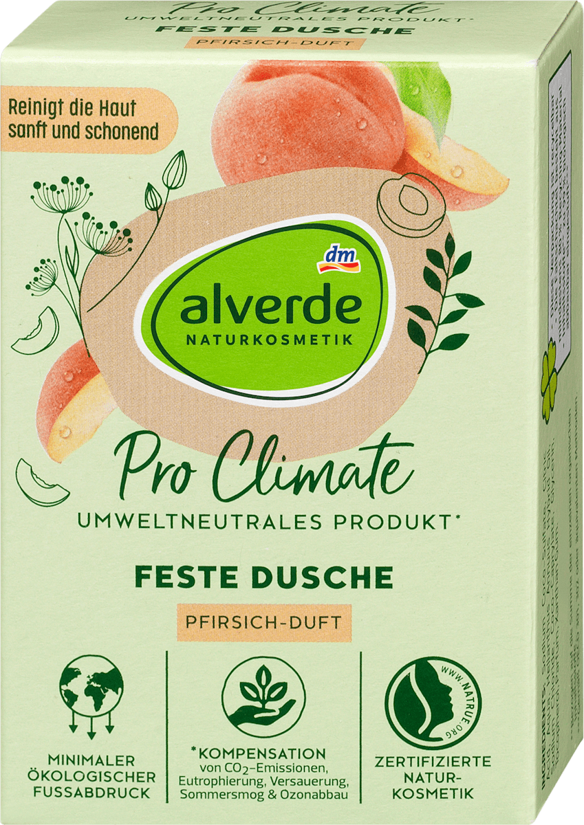alverde NATURKOSMETIK Trdo milo za tuširanje Pro Climate z vonjem ...
