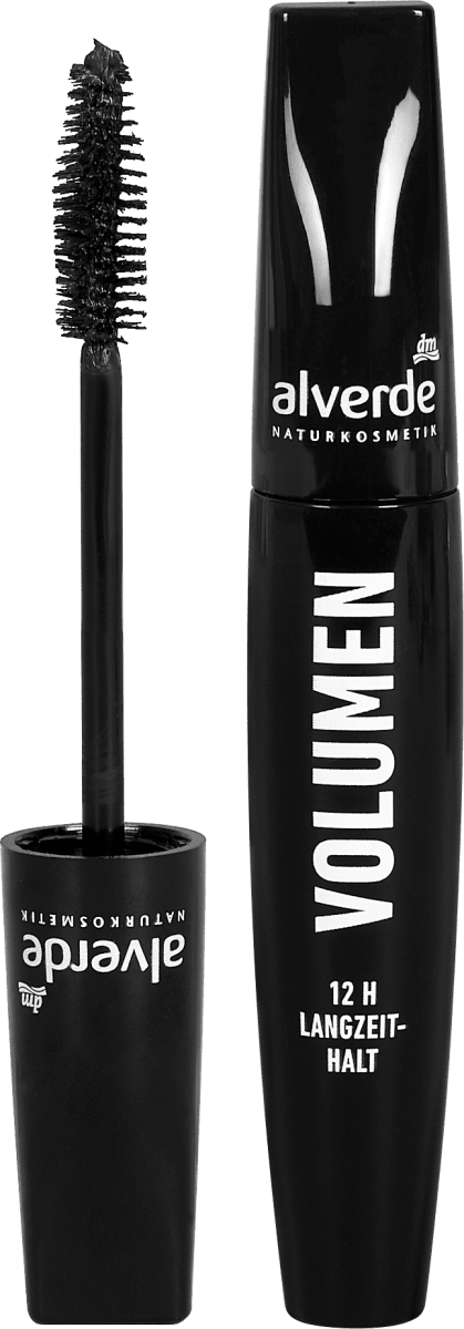 alverde NATURKOSMETIK Volumen 12 h maskara – Black, 10 ml | dm.hr