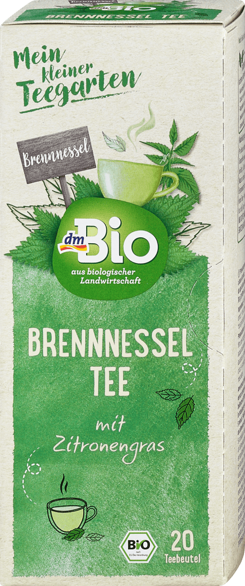 dmBio Bio zeliščni čaj iz kopriv z limonsko travo (20 × 1,5 g), 30 g ...