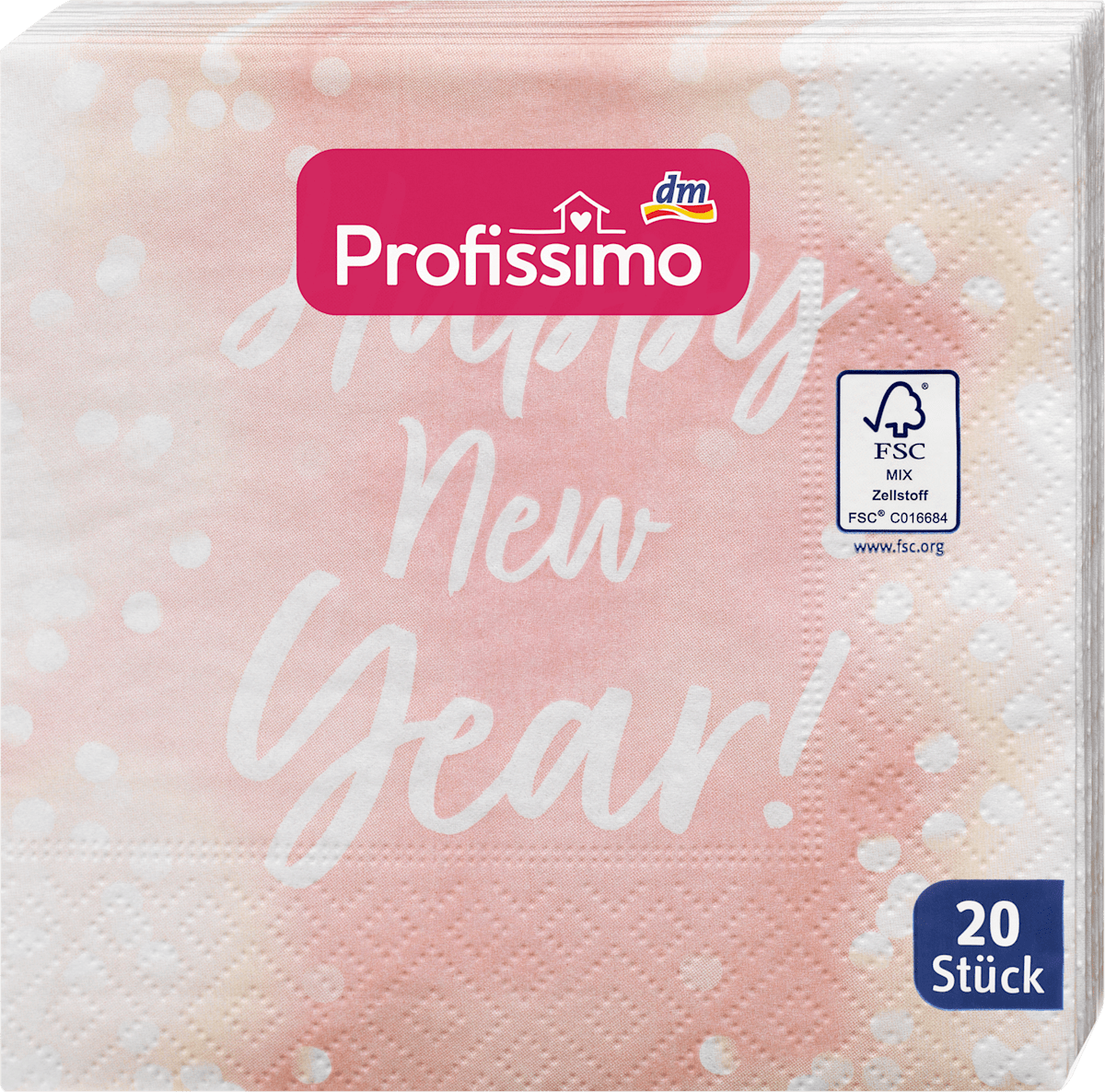 Profissimo Papire salvete Happy New Year, 3-slojne, 25x25 cm, 20 kom ...