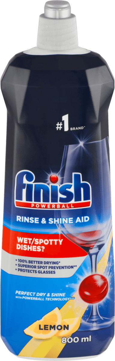 Finish Rinse & Shine AID leštidlo do myčky Lemon, 800 ml | dm.cz