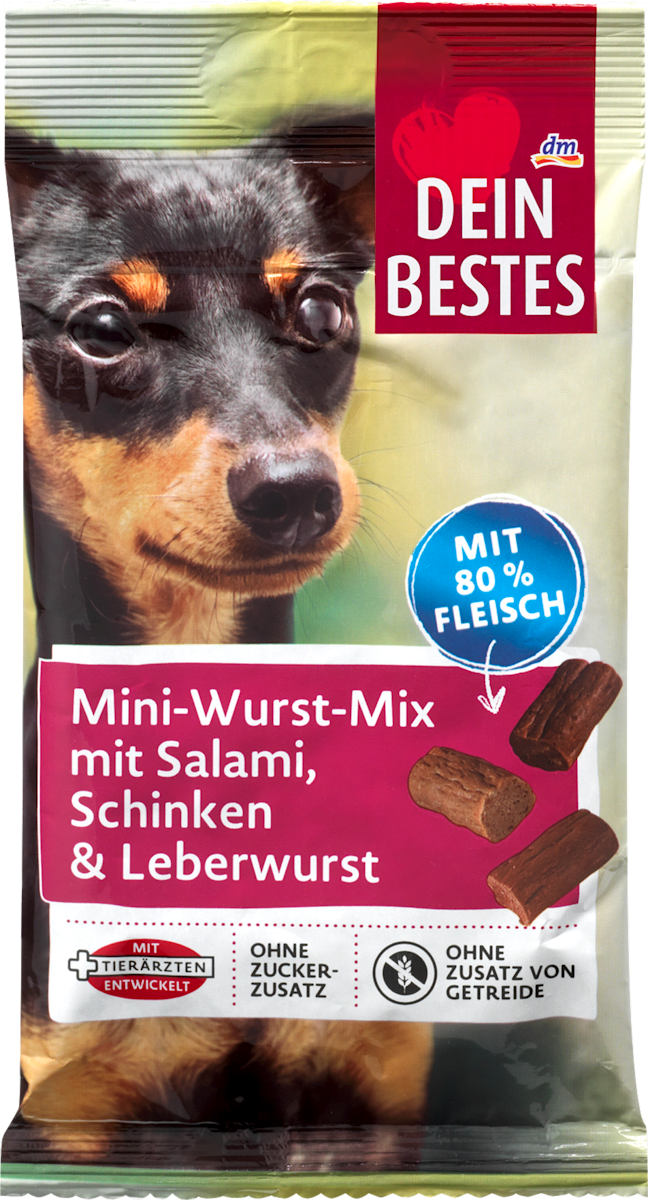 Dein Bestes Hundeleckerli Mini-Wurst-Mix mit Salami, Schinken ...