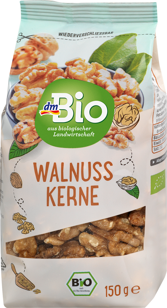 dmBio Bio dióbél, 150 g Vásároljon tartósan kedvező áron online is | dm.hu