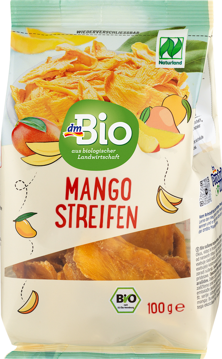 dmBio Trockenfrüchte Mango Streifen, 100 g | dm.at