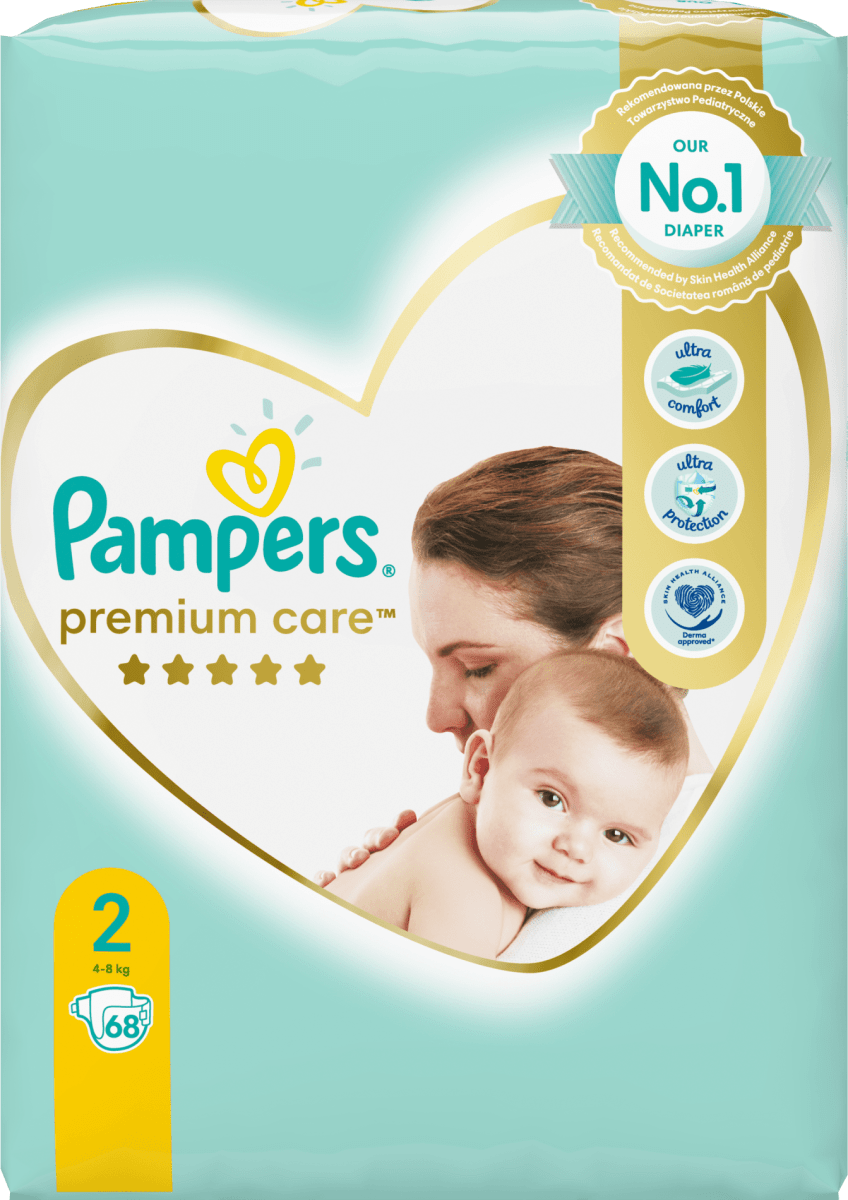 Pampers Premium Care premium care jumbo pack pelene vel. 2 (4-8 kg), 68 ...