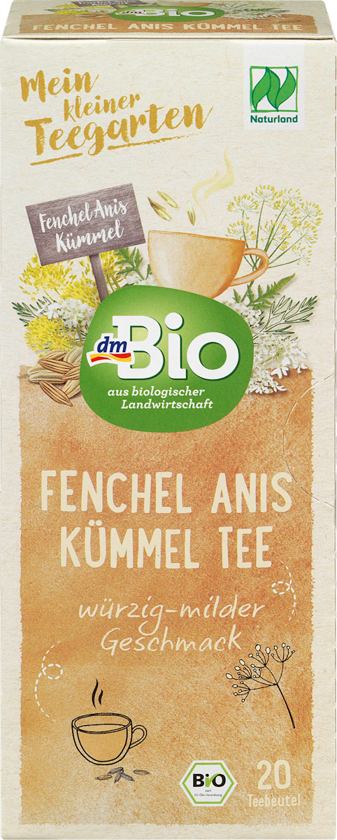 dmBio Fenchel Anis Kümmel Tee, 40 g | dm.at