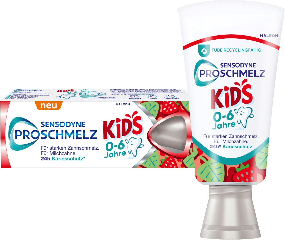 Sensodyne Zahnpasta Kind ProSchmelz Kids 0-6 Jahren, 50 ml dauerhaft ...
