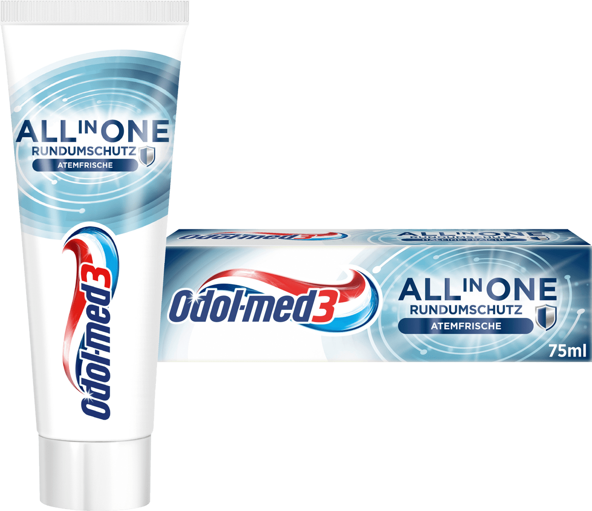 Odol med 3 Zahnpasta All in One Rundumschutz Atemfrische, 75 ml ...