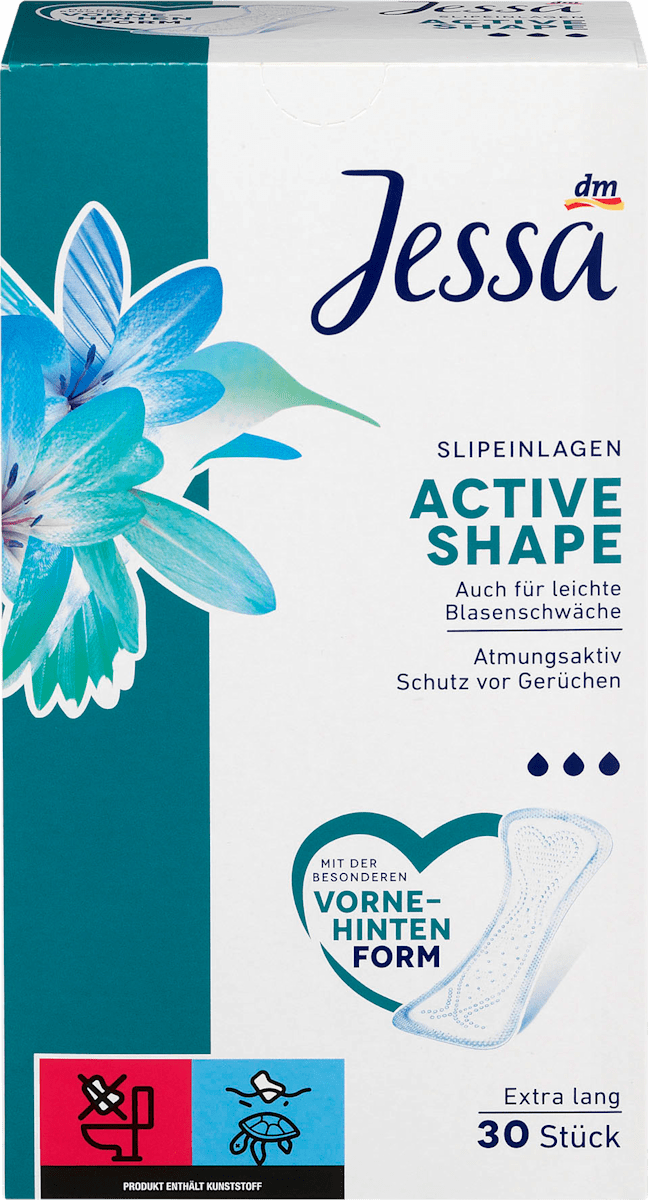 Jessa Превръзки за ежедневна употреба Active Shape Extra Long, 30 бр ...