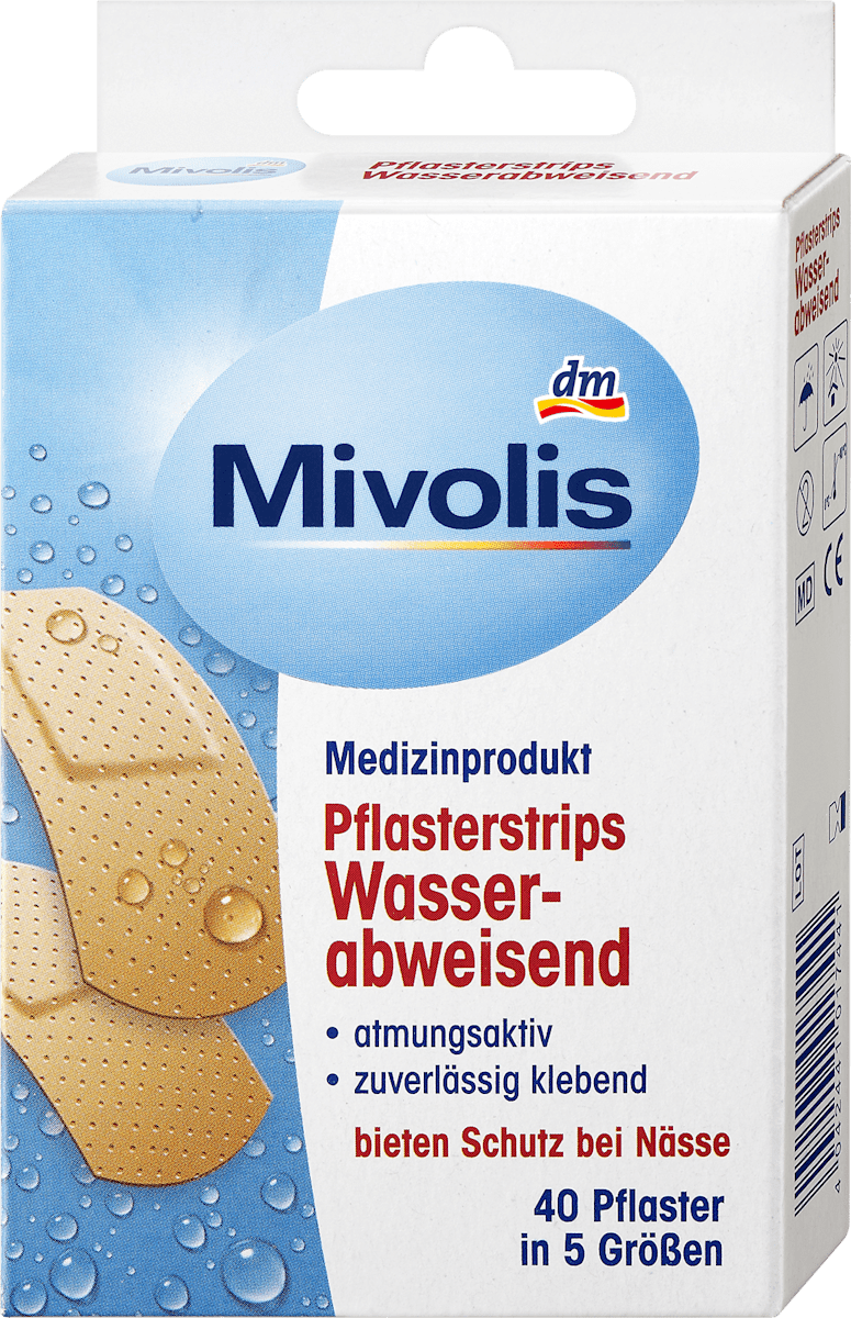 Mivolis Pflasterstrips Wasserabweisend, 40 St dauerhaft günstig online ...