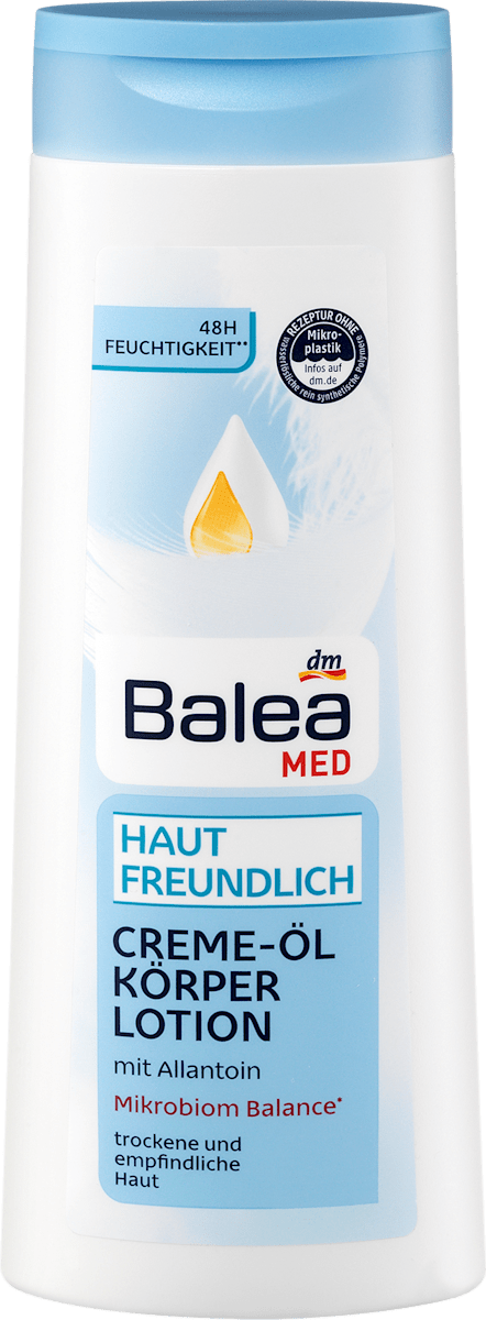 Balea med Körperlotion Hautfreundlich Creme-Öl, 400 ml dauerhaft ...