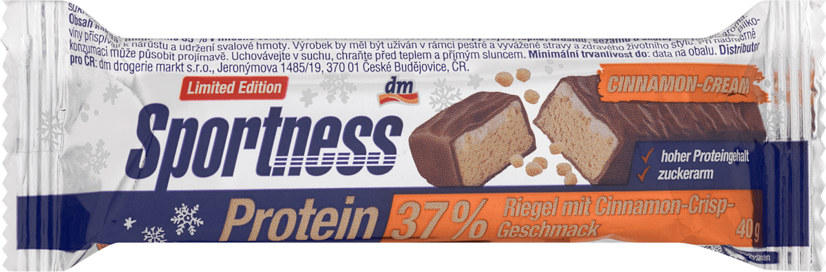 Sportness Proteinriegel Cinnamon Cream, 40 g | dm.at
