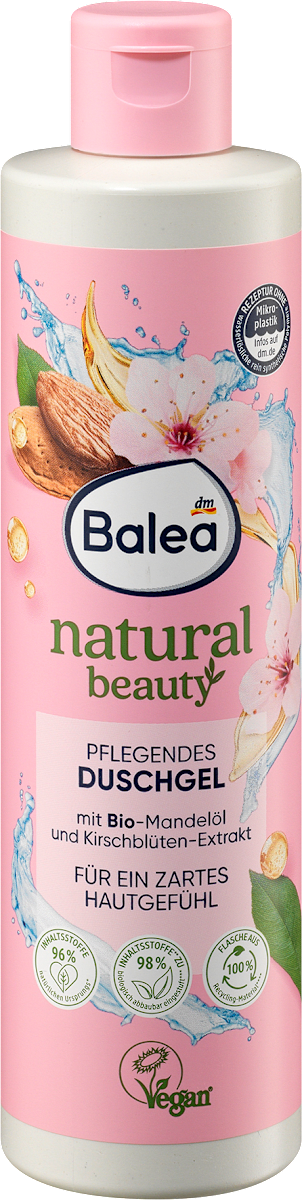 Balea Gel de duș Natural Beauty Extract cu ulei de migdale și flori de ...