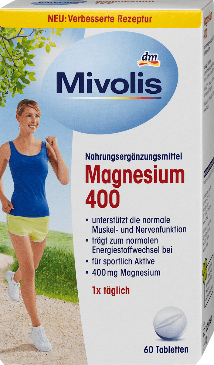 Mivolis Magnesium 400 Tabletten 60 St, 48 g dauerhaft günstig online kaufen | dm.de