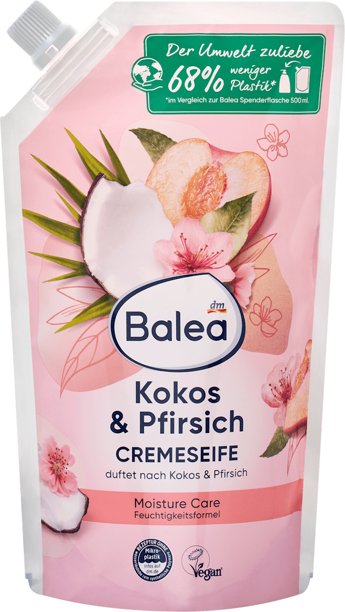 Balea Tekući sapun za ruke – kokos i breskva, refill, 500 ml trajno ...