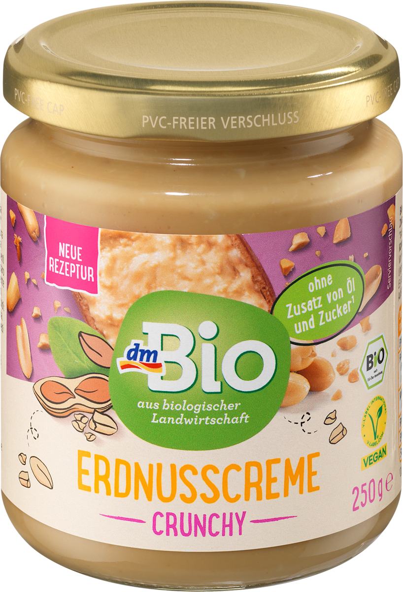 dmBio bio arašídová pomazánka, 250 g | dm.cz