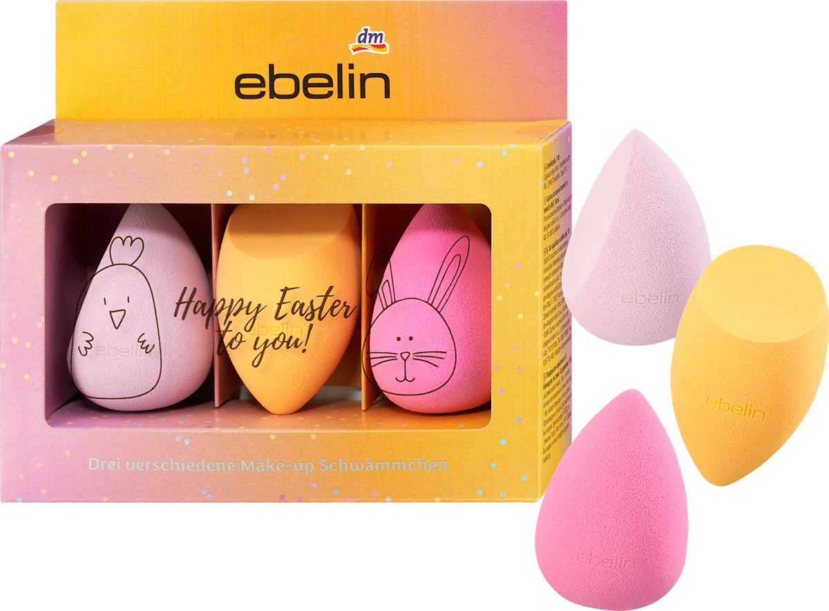 ebelin Geschenkset ebelin Make-Up Schwämmchen Happy Easter 3tlg, 1 St ...