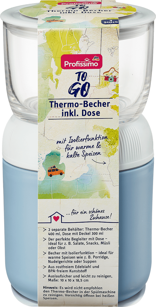 Profissimo Thermo Lunchbecher inkl. Schüssel, 1 St dauerhaft günstig ...