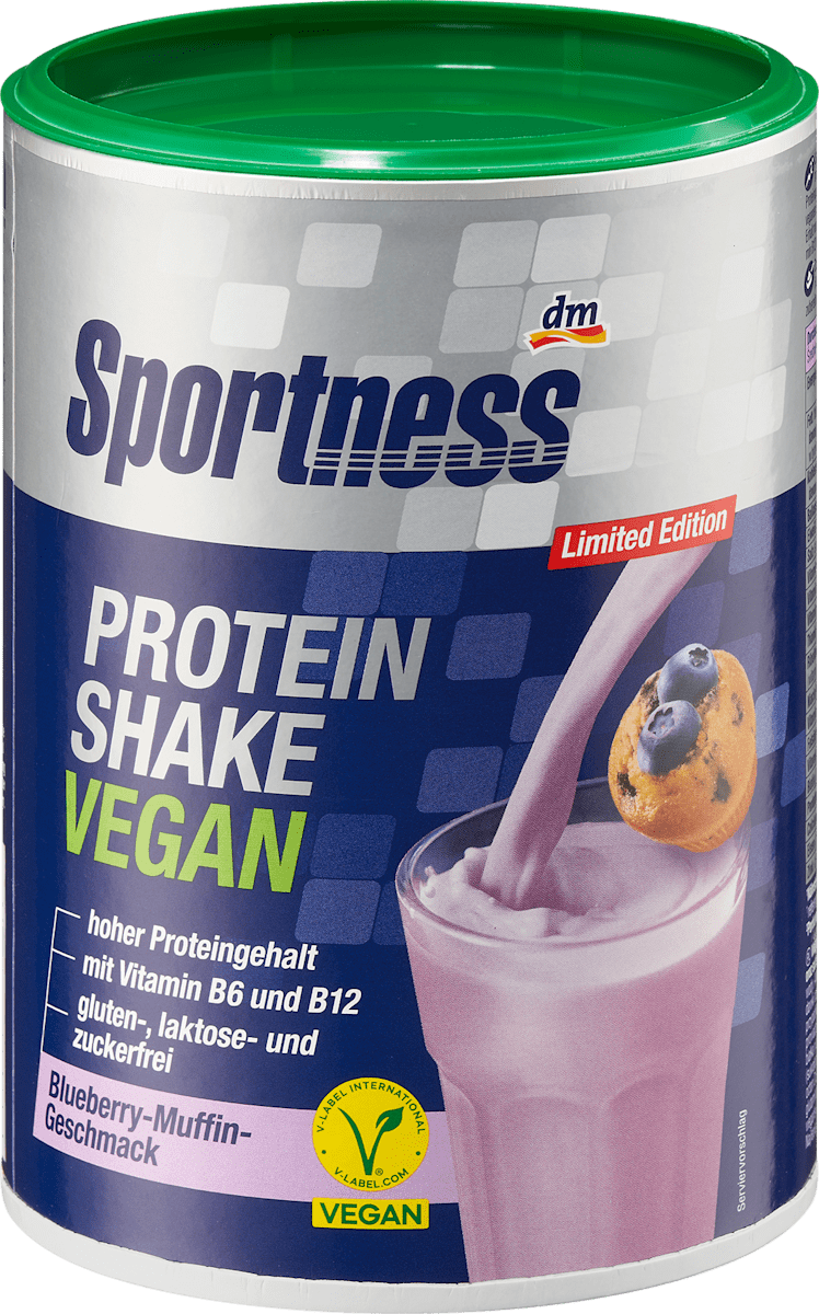 Sportness Proteinpulver, Blueberry-Muffin Geschmack, 300 g dauerhaft ...