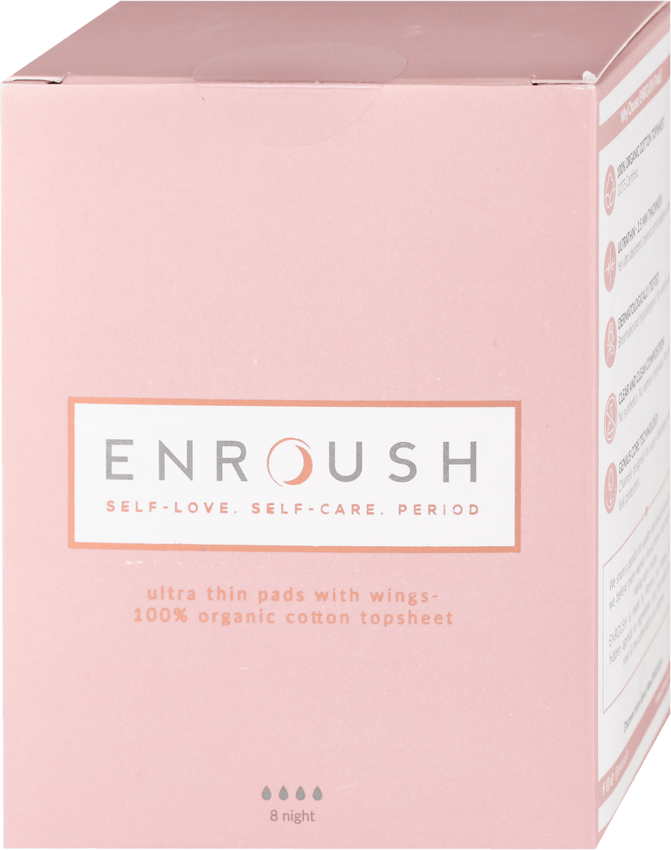 Enroush SELF-LOVE. SELF-CARE. PERIOD Ciklusni higijenski ulošci - night ...