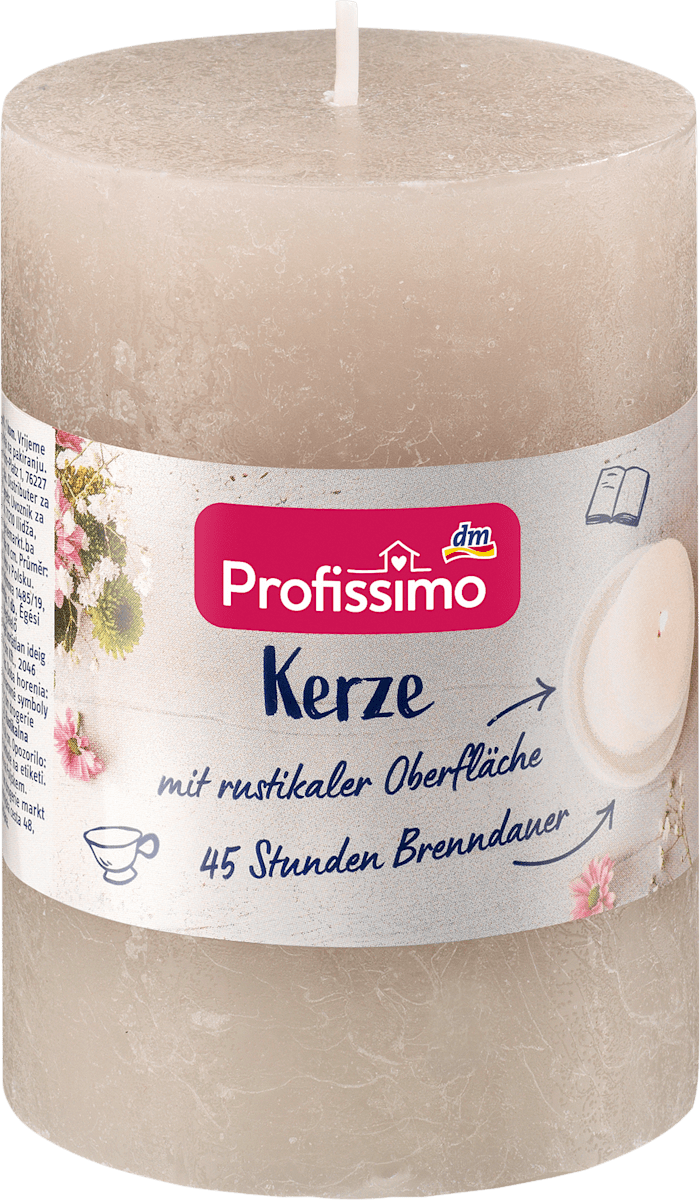 Profissimo Kerze rustik 100/68 greige, 1 St dauerhaft günstig online ...