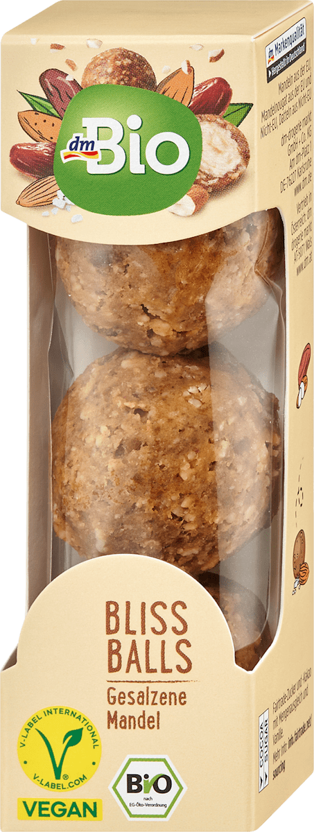 dmBio Fruchtkonfekt Bliss Balls gesalzene Mandel, 60 g | dm.at