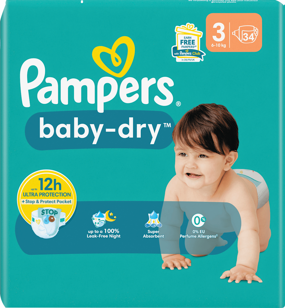 Pampers Windeln Baby Dry Gr.3 Midi (6-10 kg), 34 St | dm.at