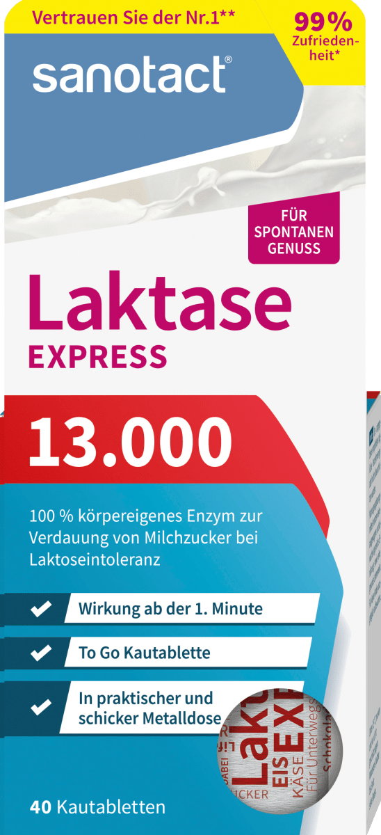 sanotact Express Laktase 13000 Kautabletten, 18 g dauerhaft günstig ...