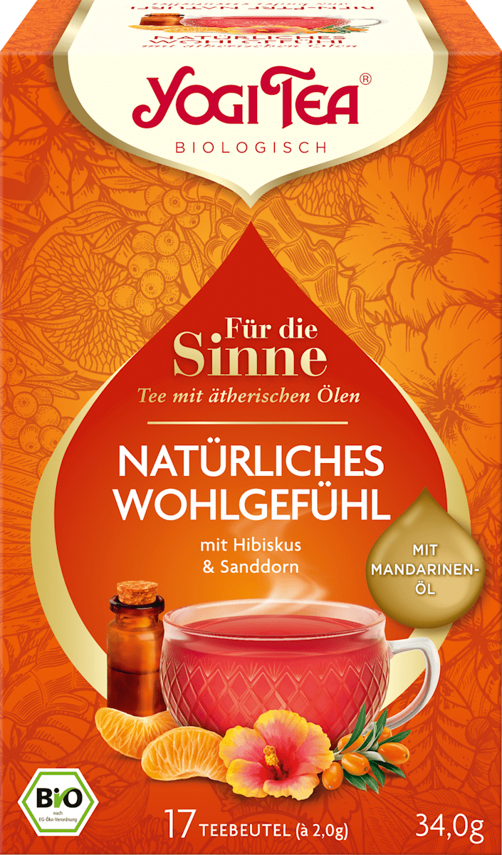 YOGI TEA Kräutertee Bio Natürliches Wohlgefühl, 34 g | dm.at