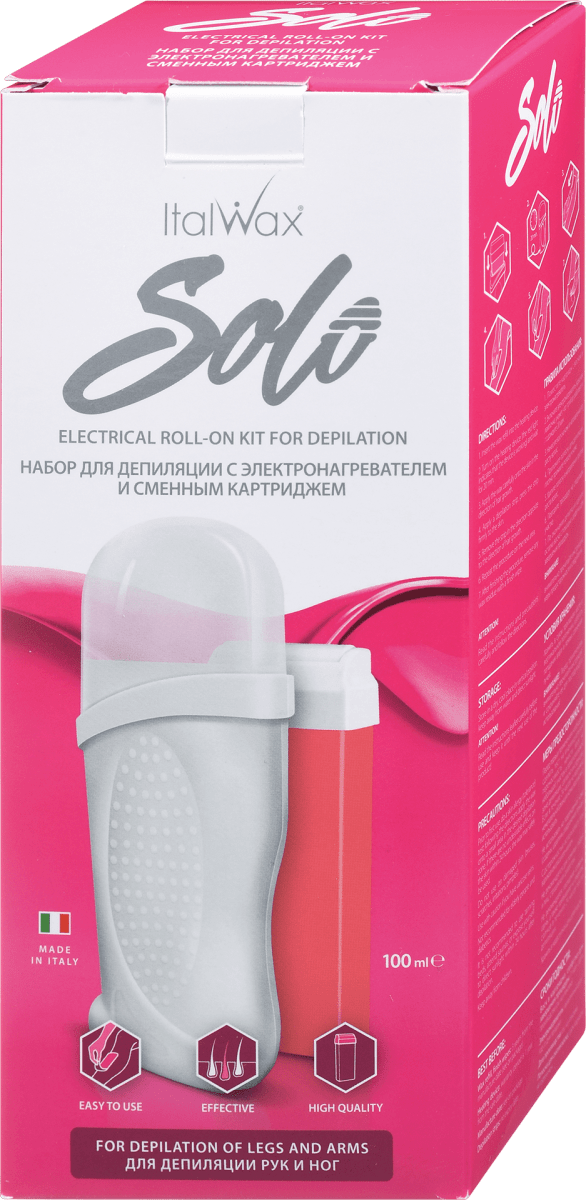 italwax Električni roll-on set za depilacijo Solo, 1 kos | dm.si