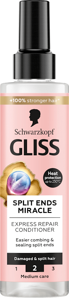 Schwarzkopf GLISS Balsam spray pentru păr split ends, 200 ml | dm.ro