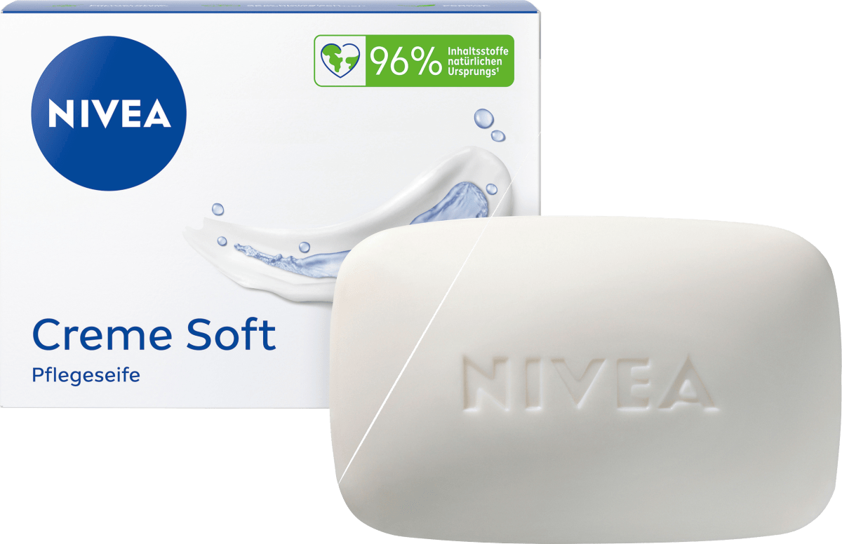 NIVEA Seifenstück Creme Soft Pflegeseife, 100 g dauerhaft günstig ...