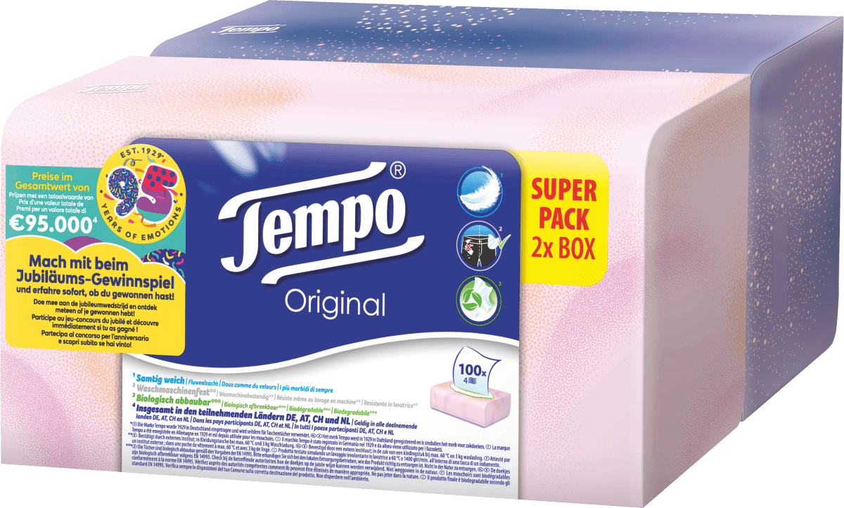 Tempo Taschentücher Duo Box (2x100 St), 200 St dauerhaft günstig online ...