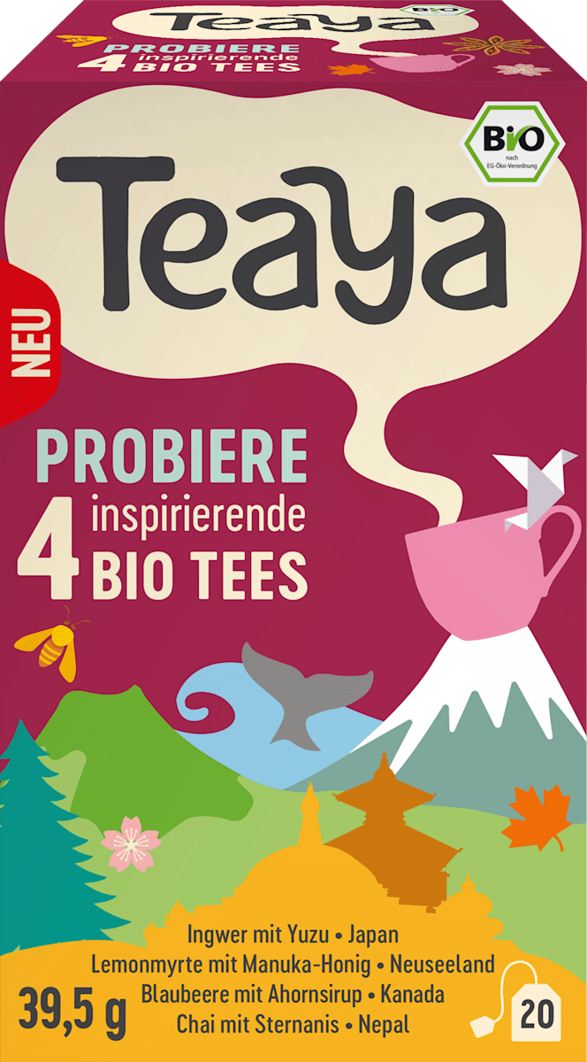 Teaya Tee Probierbox 4 Sorten (20 Beutel), 39,5 g dauerhaft günstig online kaufen | dm.de
