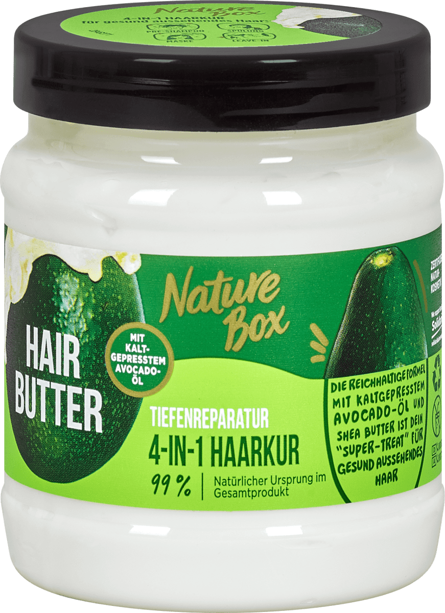 Nature Box Haarkur Tiefenreparatur 4in1 Avocadoöl, 300 g | dm.at