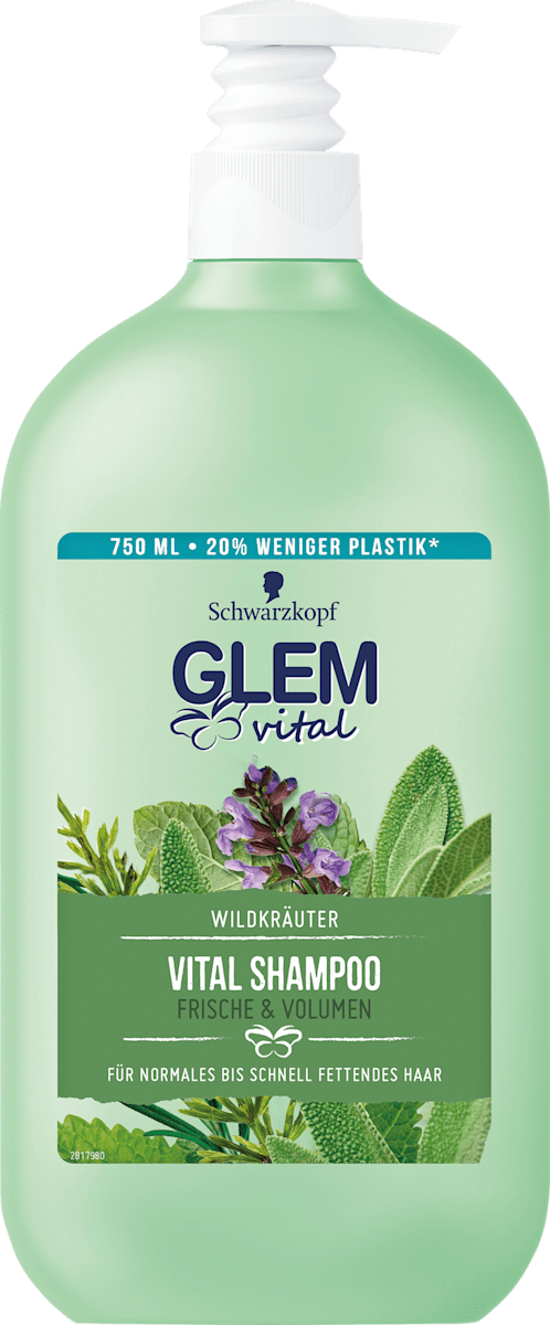 Schwarzkopf GLEM vital Vital Shampoo Frische & Volumen, 750 ml | dm.at