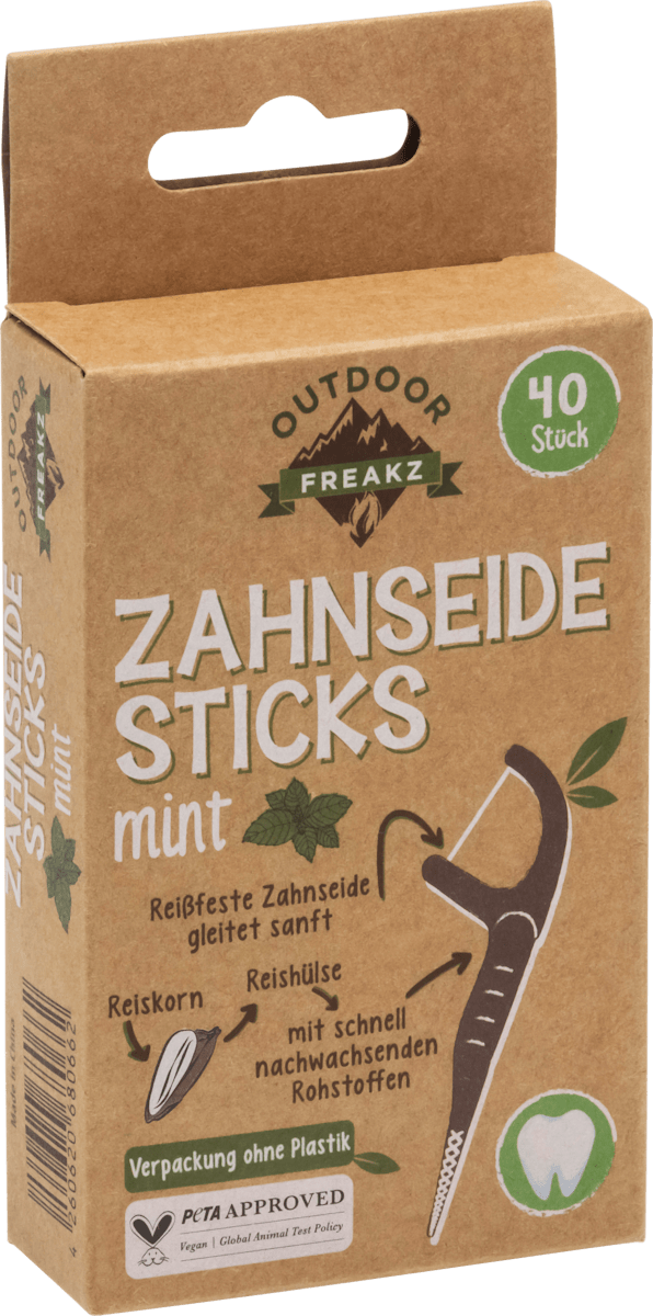 Outdoor Freakz Zahnseidesticks Mint, 40 St dauerhaft günstig online ...