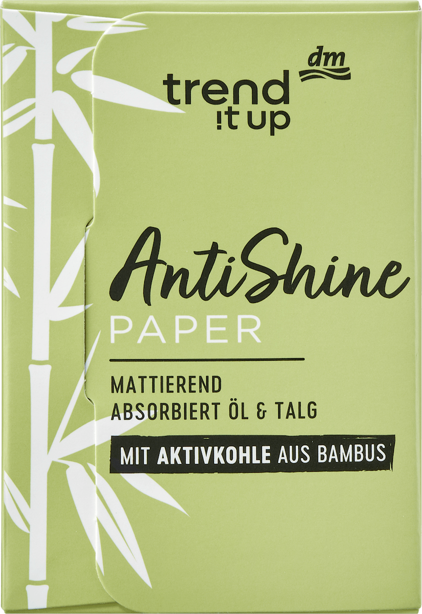 trend !t up Mattierendes Papier Anti Shine mit Aktivkohle, 50 St ...