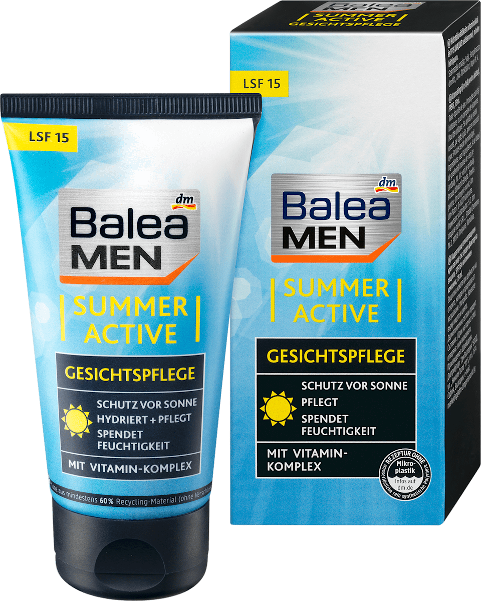Balea MEN SUMMER ACTIVE krema za lice sa SPF 15, 75 ml | dm.rs