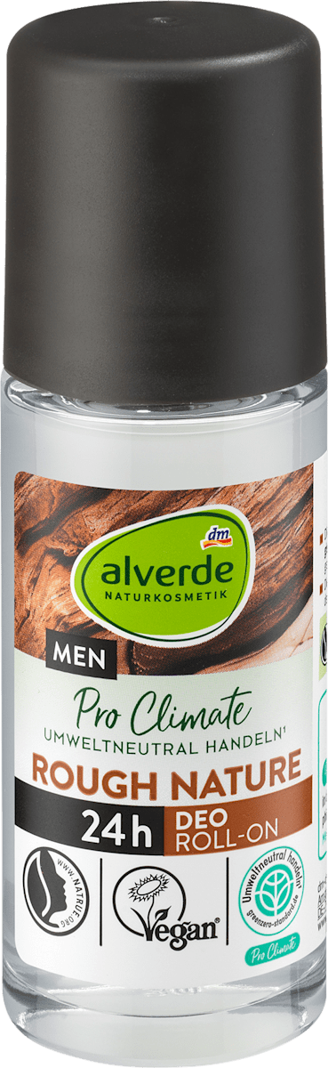alverde NATURKOSMETIK MEN Rough Nature deo roll-on, 50 ml trajno ...