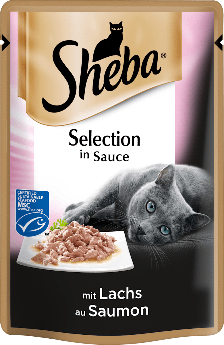 Sheba Hrana za odrasle mačke – losos u umaku, 85 g | dm-drogeriemarkt.ba
