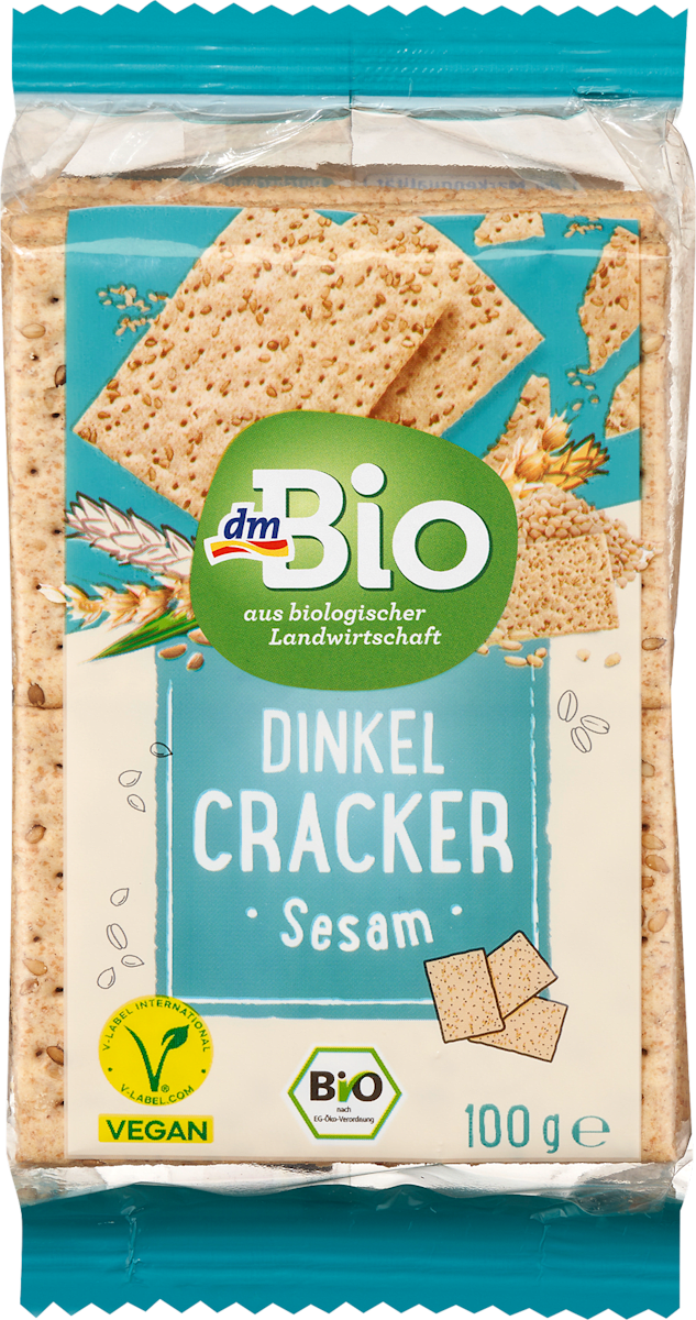 dmBio Cracker Dinkel Sesam, 100 g | dm.at