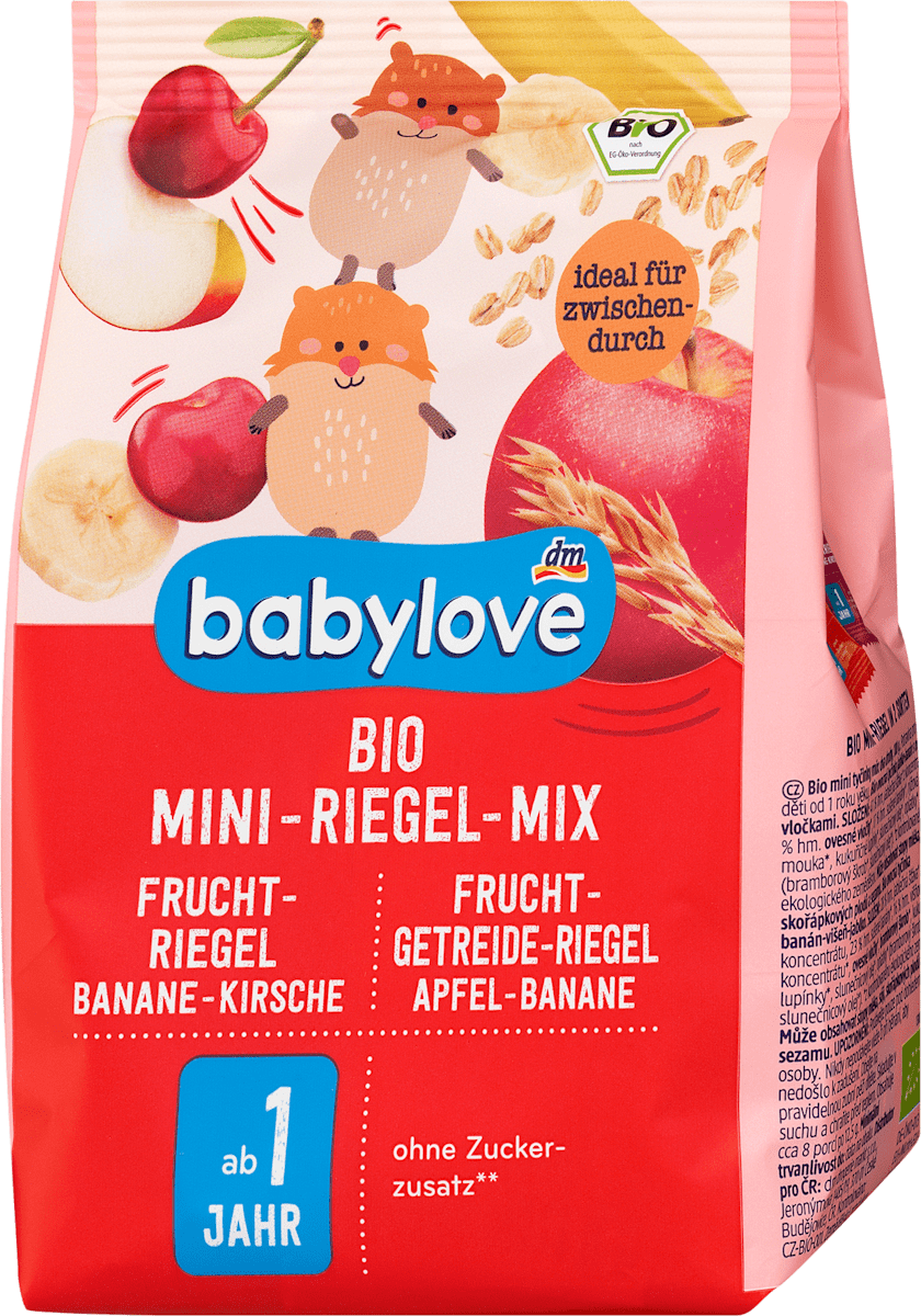 babylove Fruchtriegel Bio Mini-Riegel-Mix 8x12,5g ab 1 Jahr, 100 g dauerhaft günstig online ...